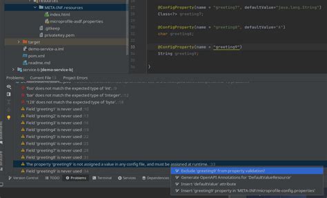 Edits To MicroProfile Config Sources Do Not Get Reflected In The IDE