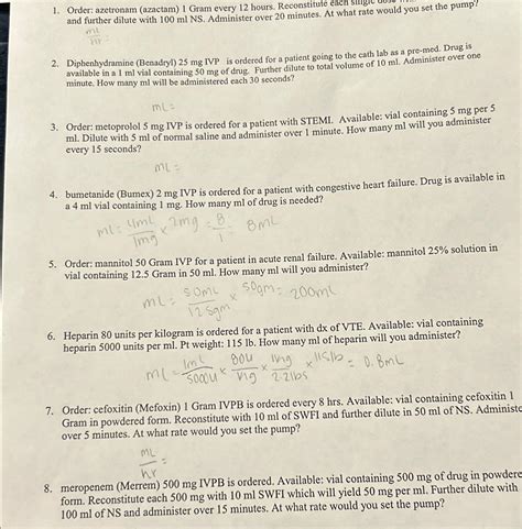 Solved Order Azetronam Azactam 1 ﻿gram Every 12 ﻿hours