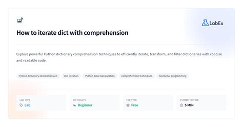 How To Iterate Dict With Comprehension Labex