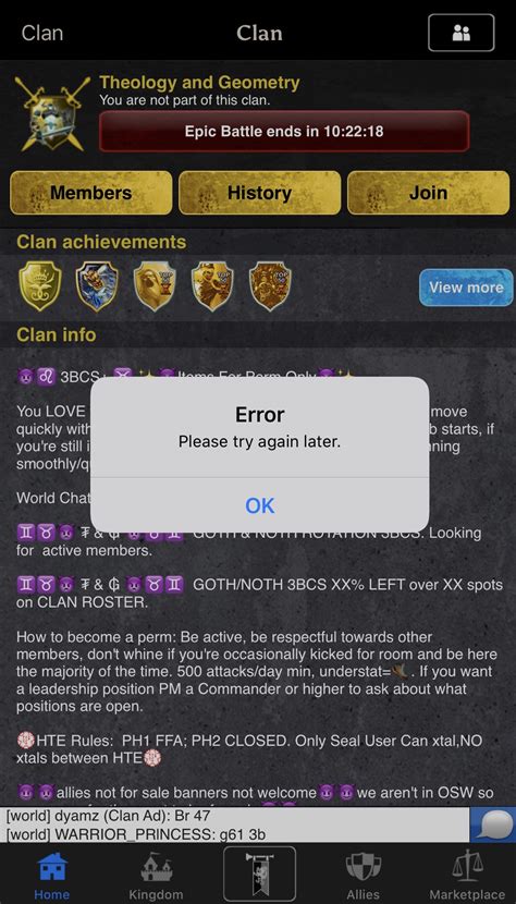 Kaw Errors Messages Its Annoying And Disrupting Game Play Album