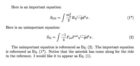 Cross Referencing How To Mark Equation Number But Not Change The