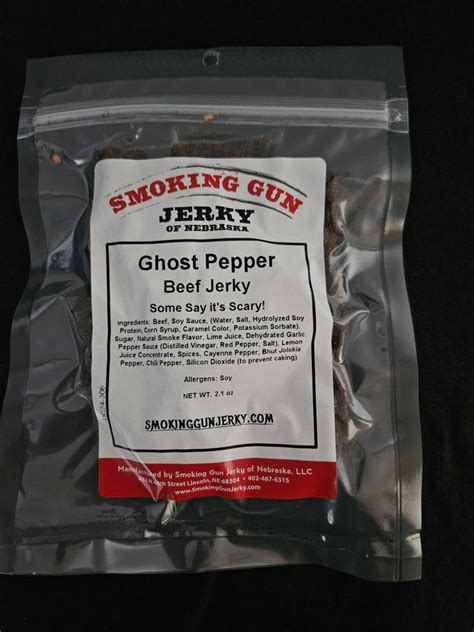 Ghost Pepper Beef Jerky Smoking Gun Jerky Of Nebraska