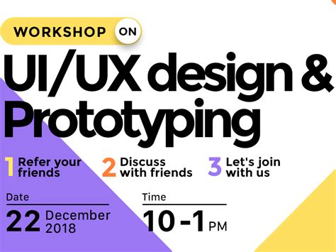 Uiux Design Workshop Poster By Atom Systems Private Limited On Dribbble