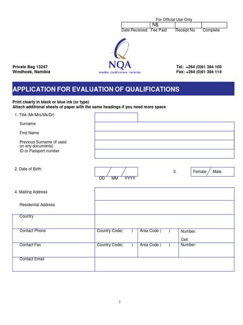 Application For Qualification Evaluation Pdf Thesis Diploma