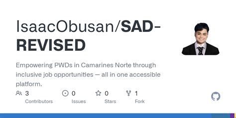 Github Isaacobusansad Revised Empowering Pwds In Camarines Norte Through Inclusive Job