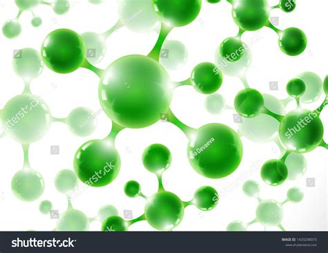 Chemical Vector Nanotechnology Background 3d Macro Stock Vector