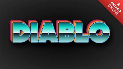 Diablo Text Effect Generator