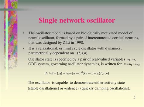 PPT BIOLOGICALLY MOTIVATED OSCILLATORY NETWORK MODEL FOR DYNAMICAL IMAGE SEGMENTATION
