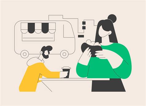 Premium Vector Street Food Abstract Concept Vector Illustration City