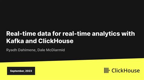 Real Time² Real Time Data For Real Time Analytics With Kafka And