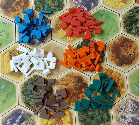 Catan Board Game Replacement Player Token Pieces 15 Colors Choices Etsy