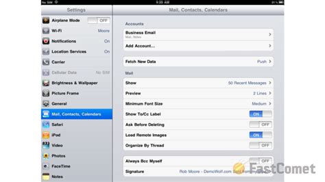 Configure Mail POP3 On IPad Mail Tutorial FastComet