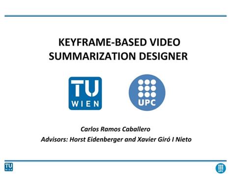Keyframe Based Video Summarization Designer Pdf Video Software Computer Software And