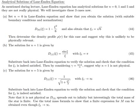 Solved Analytical Solutions Of Lane Emden Equation As