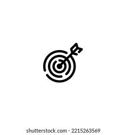 Goal Incomplete Line Art Icon Template Stock Vector Royalty Free