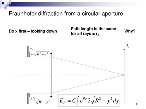 PPT Fraunhofer Diffraction Circular Aperture PowerPoint Presentation