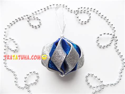 Diy Glitter Foam Christmas Ornaments