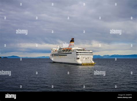 Nanaimo Bc Canada February 19 2024 The Mv Isabelle A Re Purposed Cruise Ship Retrotitted By