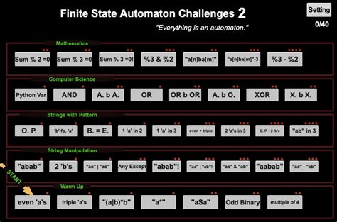 Finite State Automaton Challenges 2 On Steam