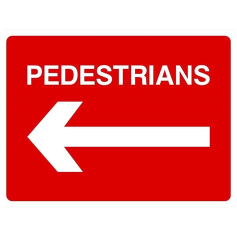 Pedestrian Signs Walkway Access And No Entry Signs