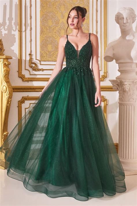 Emerald Cinderella Divine Cd0154 Long Formal Ball Gown Prom Dress For