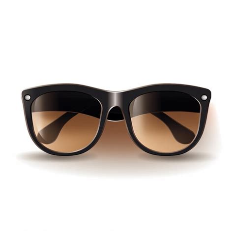 Premium Ai Image Sunglasses With Brown Lenses On A White Background