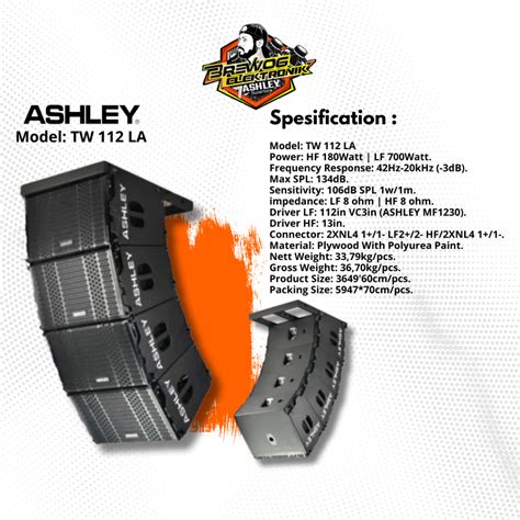 Jual SPEAKER LINE ARRAY ASHLEY TW LA ASHLEY Shopee Indonesia