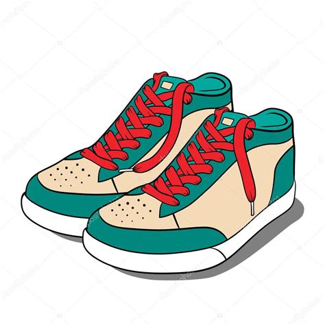 Sport Shoes Sneakers Vector Illustration Stock Illustration By