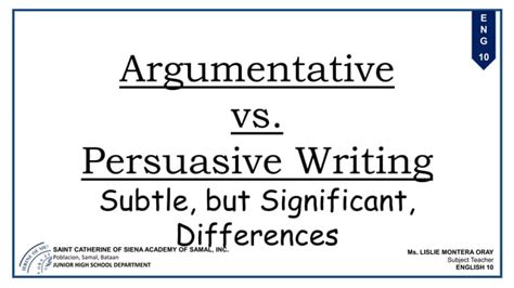 Key Structural Elements In Argumentative Text Pptx