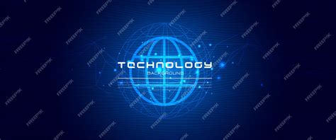 Premium Vector Abstract Technology With Global World Network And Telecommunication On Earth