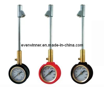 Heavy Duty Dial Tire Pressure Gauge With Exended Length Dual Foot Chuck China Dual Chuck Tire