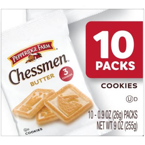 Pepperidge Farm® Chessmen Butter Cookies 09 Oz Snack Pack 10 Ct 09