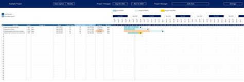 Simple Gantt Chart Excel Template Etsy