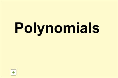 Polynomials Geogebra