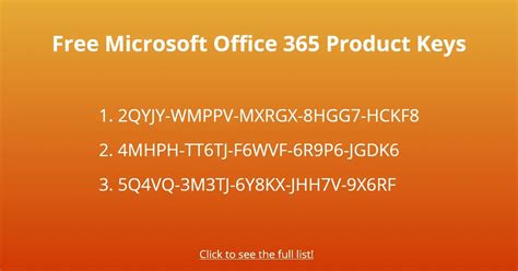 30 Free Microsoft Office 365 Product Keys Followchain
