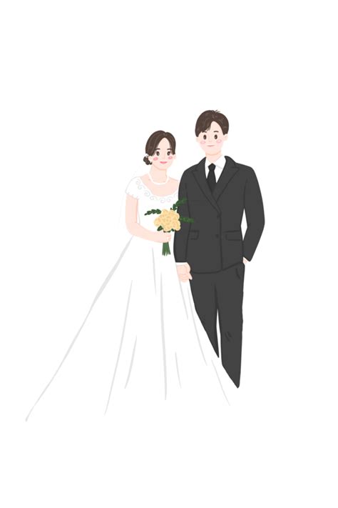 Wedding Couple And Married Character 9889707 Png