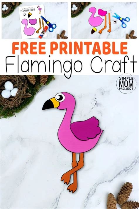 Flamingo Drawing Template