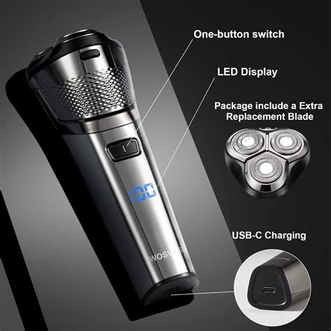 Wosvas Rechargeable Electric Shaver With Led Display And India Ubuy