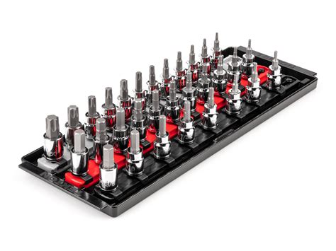 31 Piece 3 8 Inch Drive Hex Torx Bit Socket Set Tekton