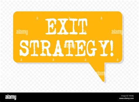 Handwriting Text Writing Exit Strategy Conceptual Photo Extricating Oneself From A Situation