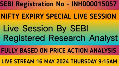 Live Trading Today 16 May 2024 Thursday Nifty Banknifty Live