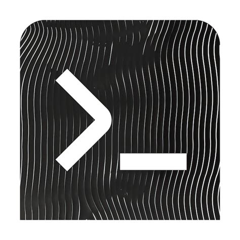 Premium Photo Photo Icons Square Terminal Icon Black White Lines Texture