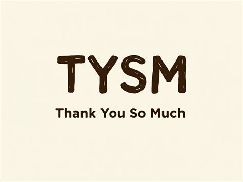 TYSM Meaning Decode Internet Slang SLANGINFO