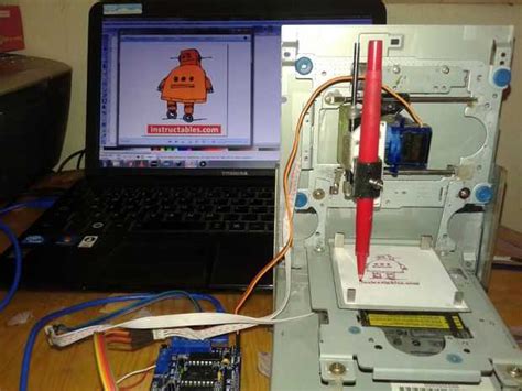 Robot De Instructables Dibujo Por Mini Cnc Arduino L293d Escudo