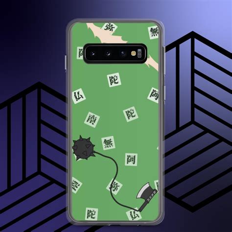 Stone Pillar Demon Slayer Himejima Inspired Galaxy Phone Case Etsy