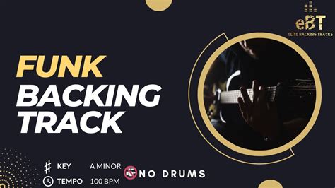 Funky Drum Less Backing Track Youtube