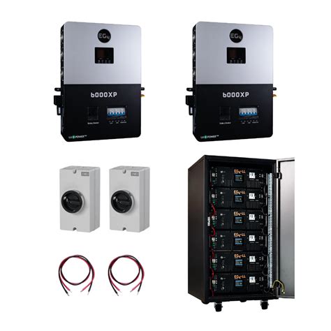 Off Grid Eg4 System Bundle 12kw 120240v Output 48vdc 3072kwh