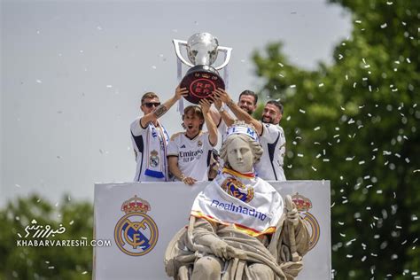تصاویر جشن باشکوه قهرمانی رئال‌مادرید در میدان سیبلس
