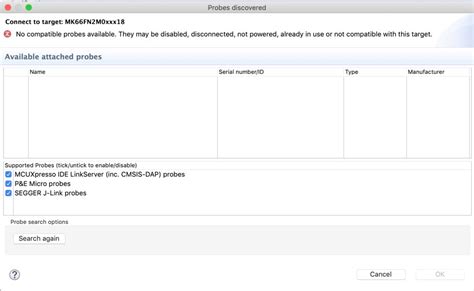No Probes Found Nxp Community