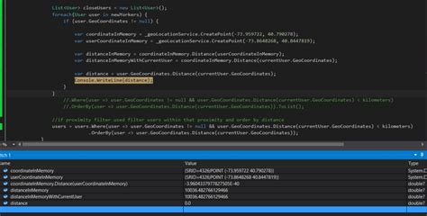 Entity Framework 6 Dbgeographydistance Incorrect And Inconsistent